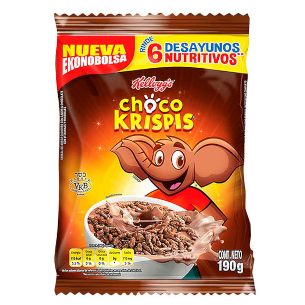 Cereal Chocokrispis Kellogg's Bolsa 190Gr | SuperBooM