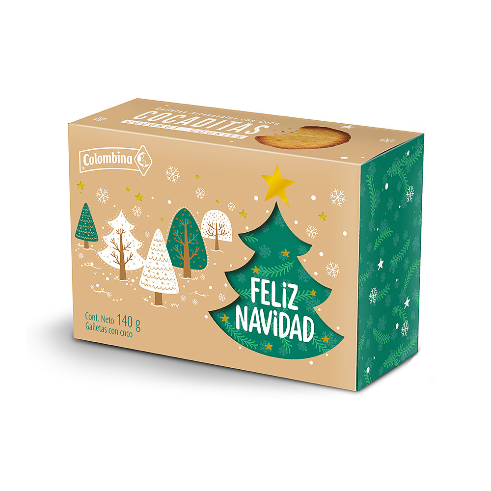 Galletas Colombina Navidad Cocaditas 140Gr | SuperBooM