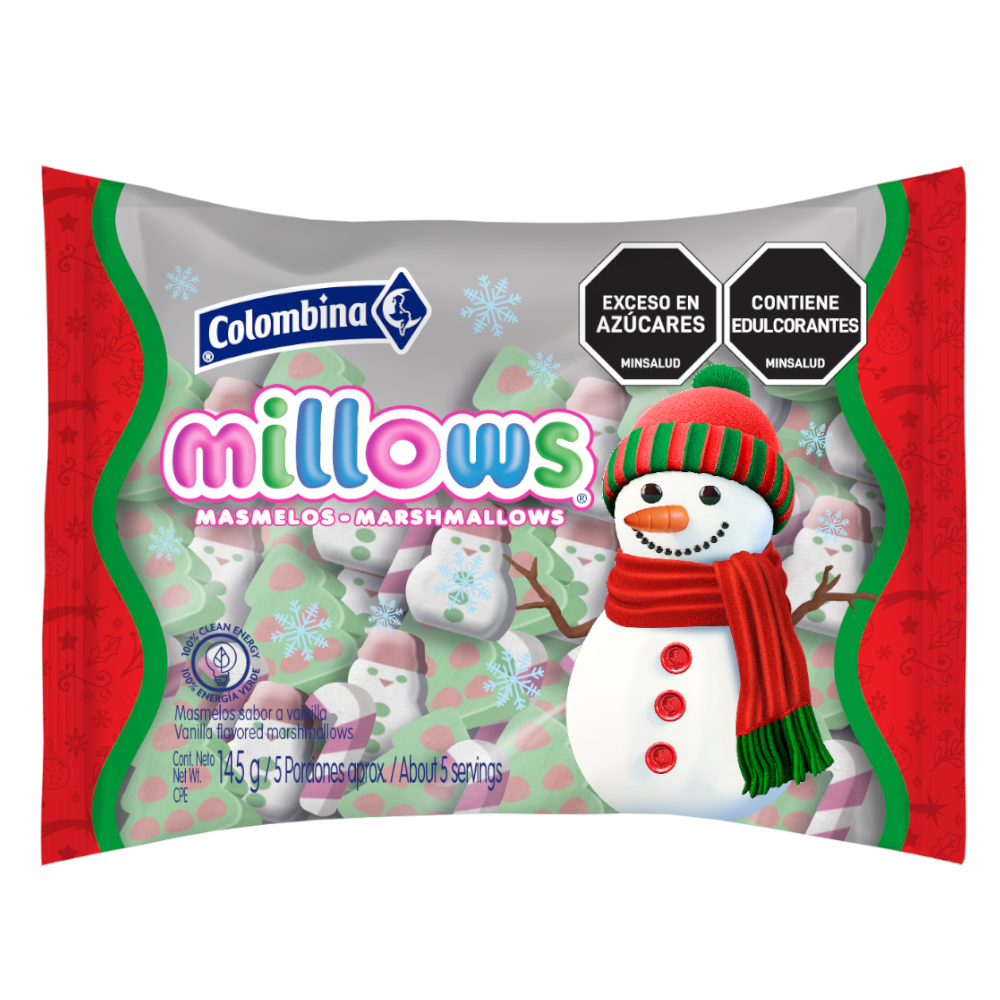 Masmelos Millows Dulce Navidad 145Gr | SuperBooM