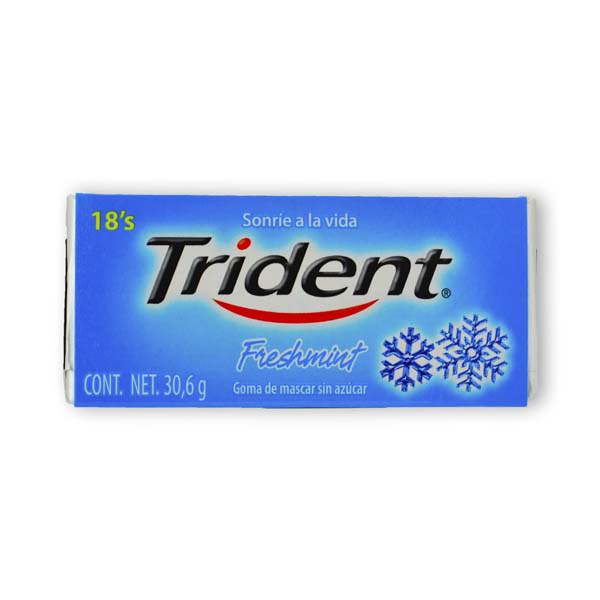 Trident Freshmint 18 Unidades 30.6Gr | SuperBooM