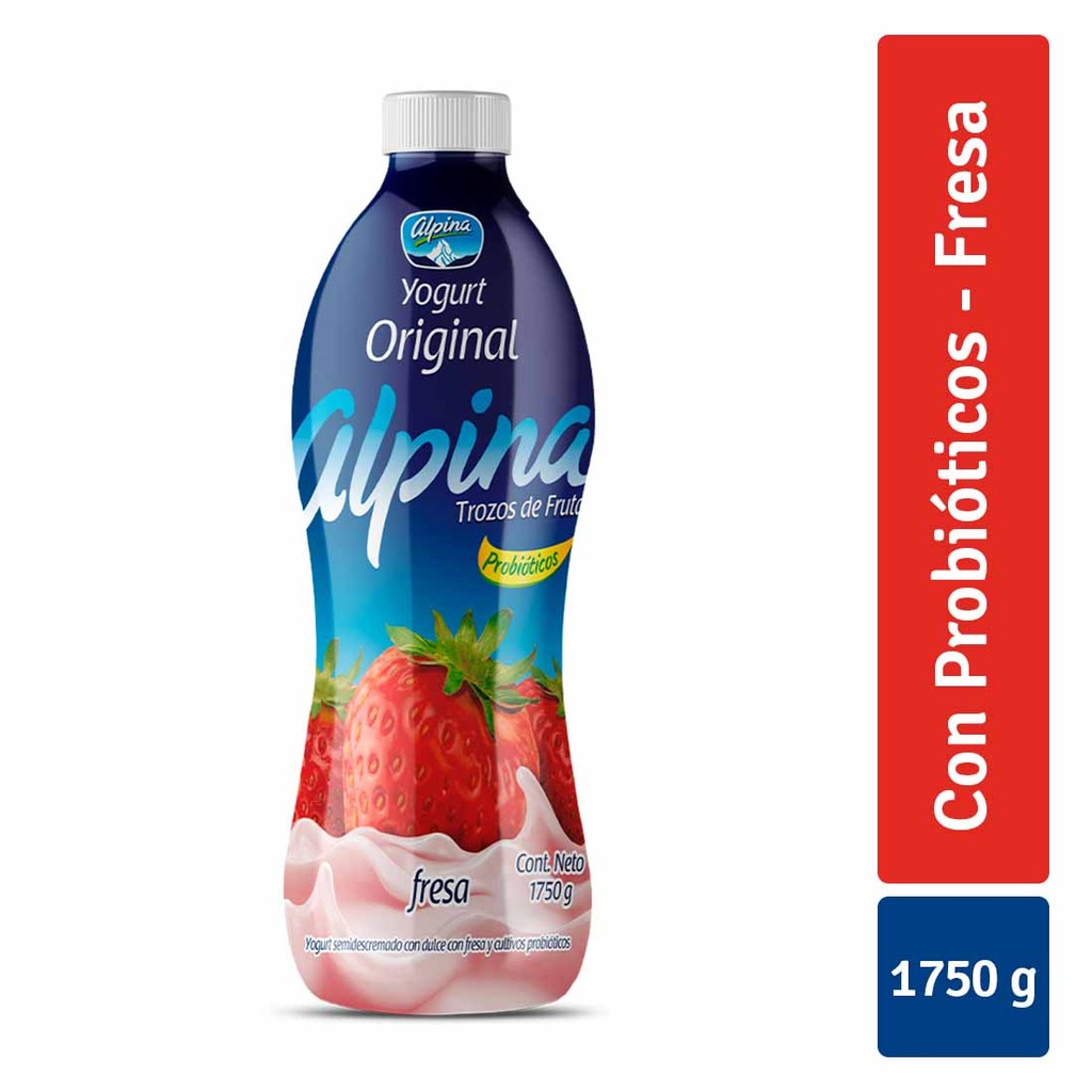 Yogurt Alpina Original Fresa 1750Gr | SuperBooM