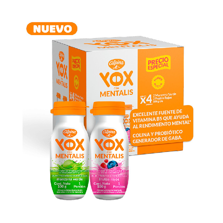 Yox Mentalis Surtido 4 Unidades 100Gr C/U | SuperBooM