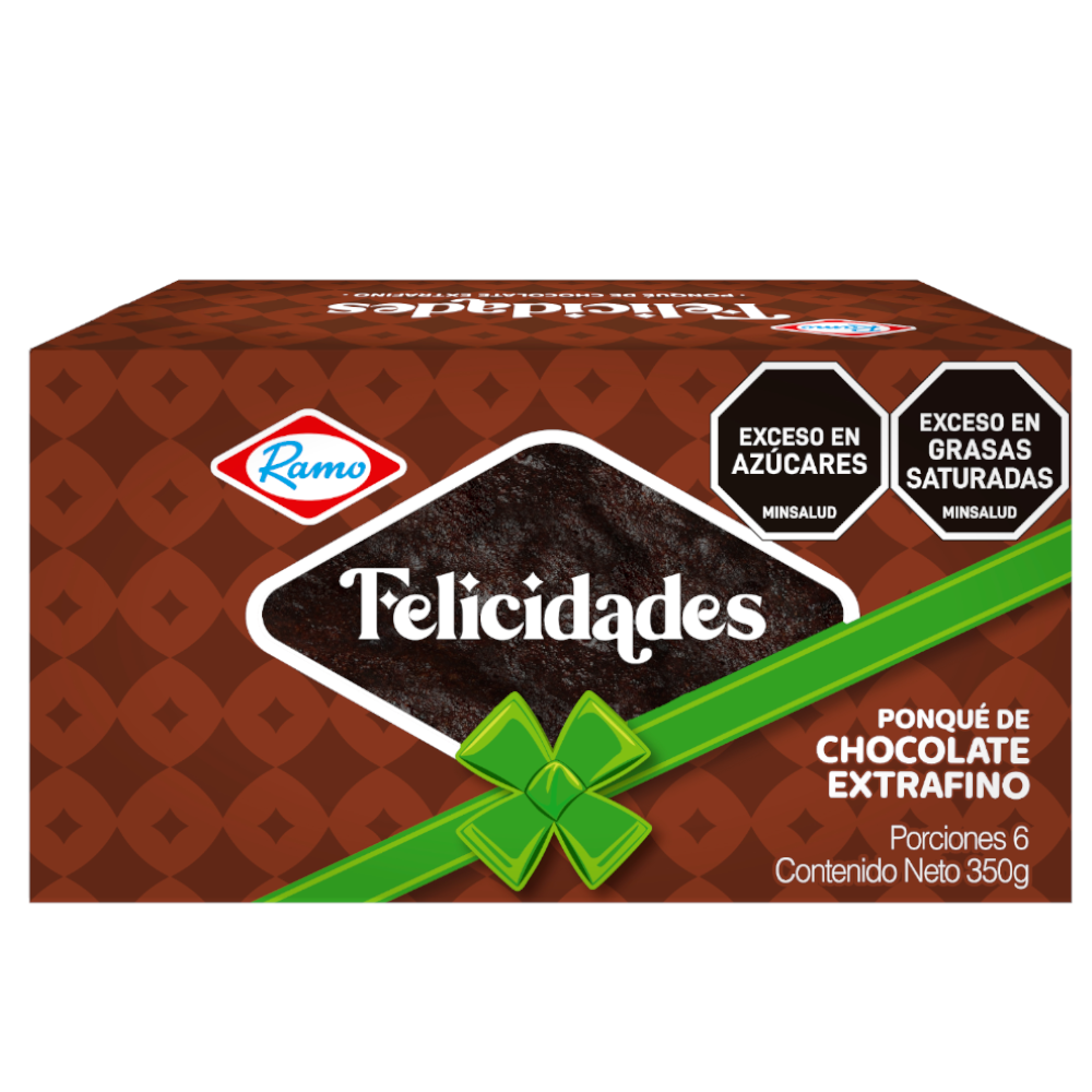 Ponque Chocolate Extrafino Ramo Felicitaciones 350Gr | SuperBooM