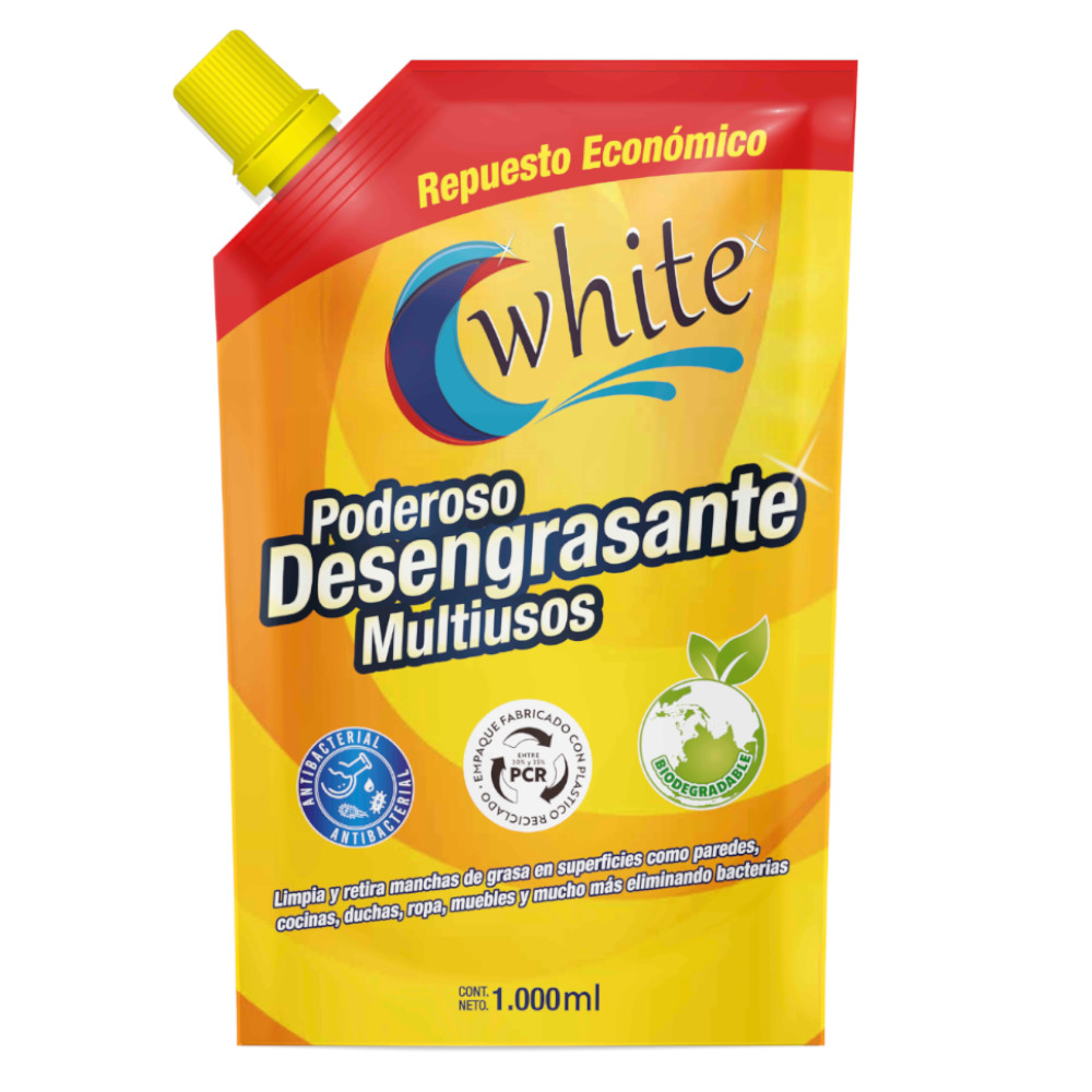Desengrasante Liquido Multiusos White Repuesto Doypak 1000Ml | SuperBooM