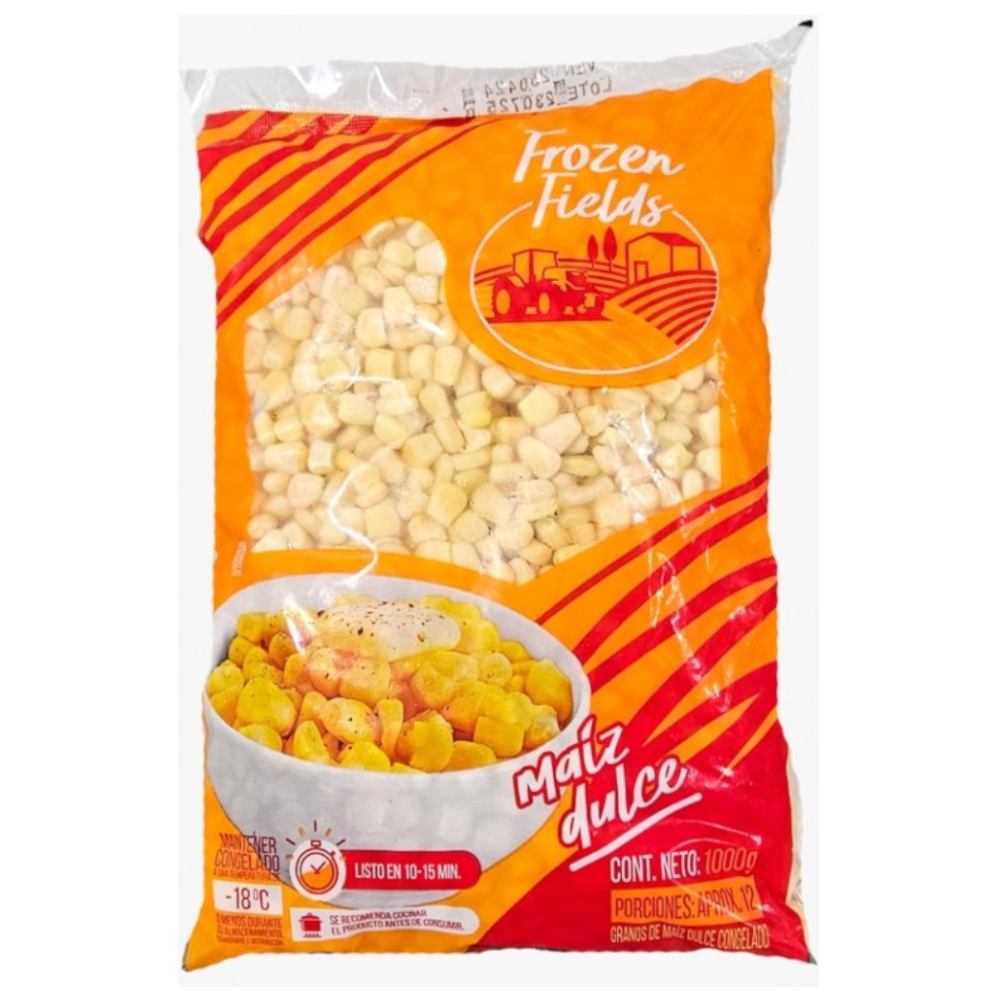Maíz En Grano Dulce Congelado Frozen Fields 1000Gr | SuperBooM
