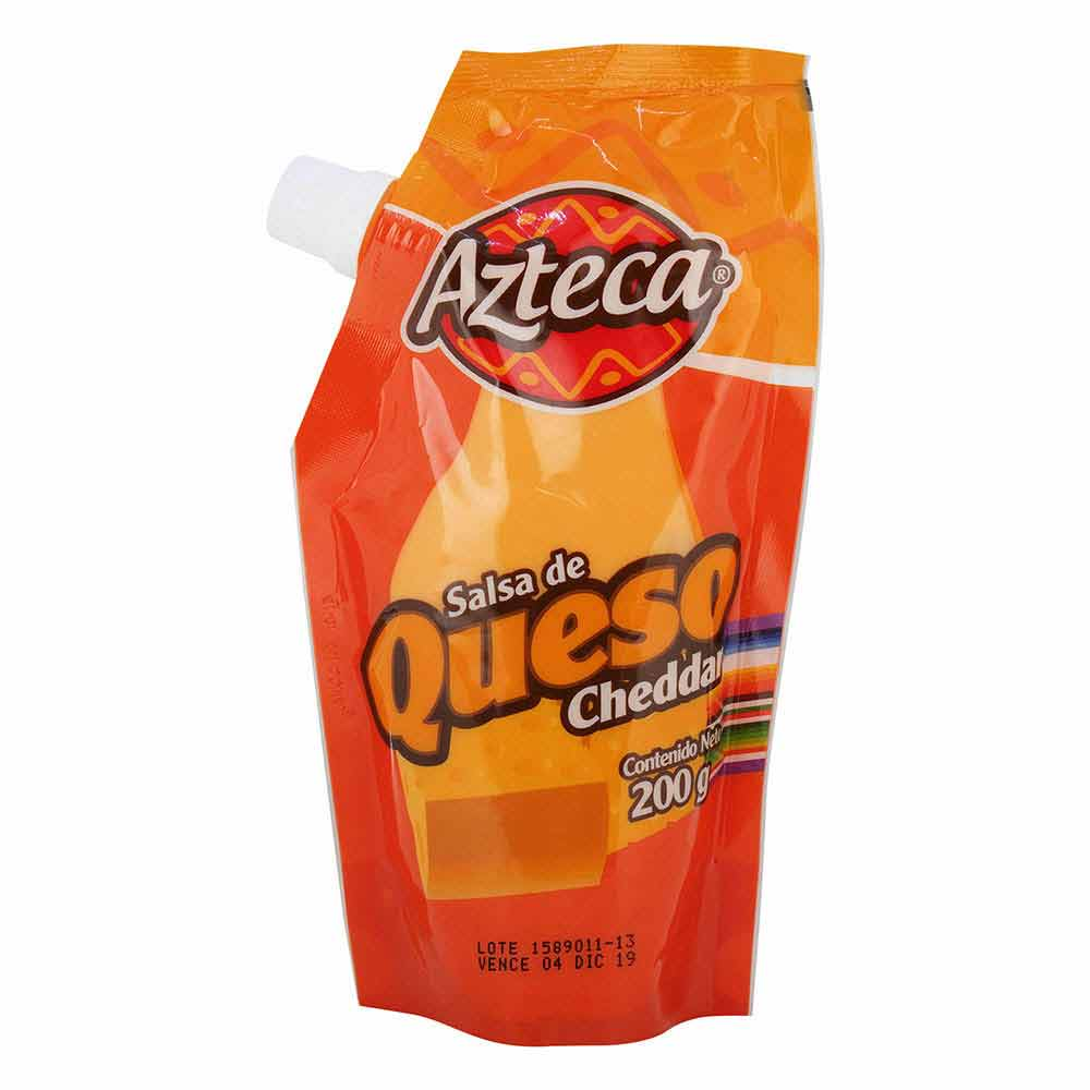 Salsa Queso Cheddar Azteca 200Gr | SuperBooM