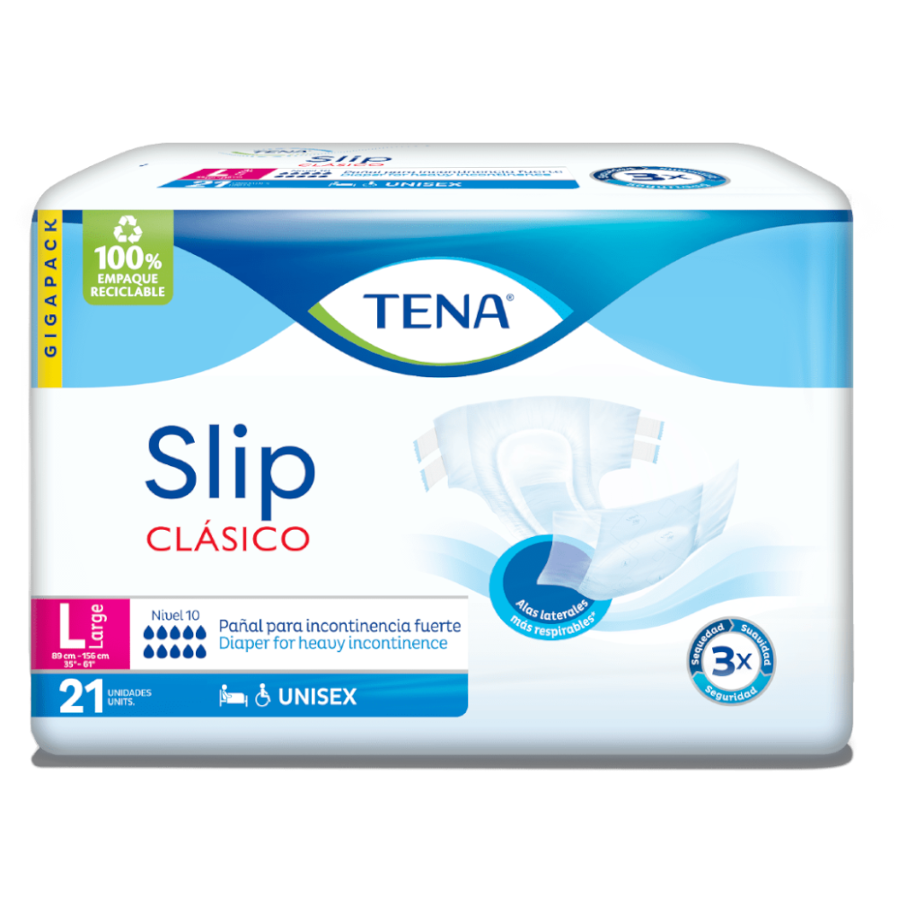 Tena Slip Clásico Gigapack L Unisex 16 Unidades | SuperBooM