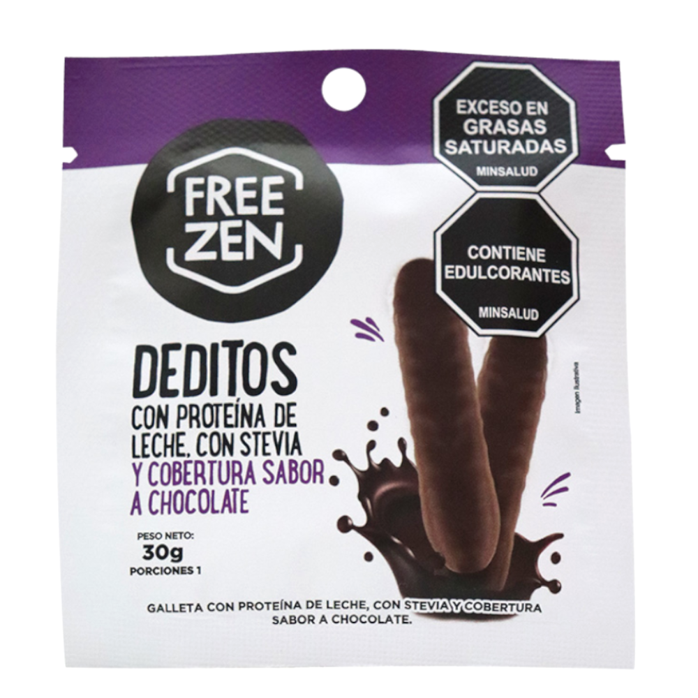 Galletas Deditos Freezen Con Proteína De Leche Con Stevia 30Gr | SuperBooM