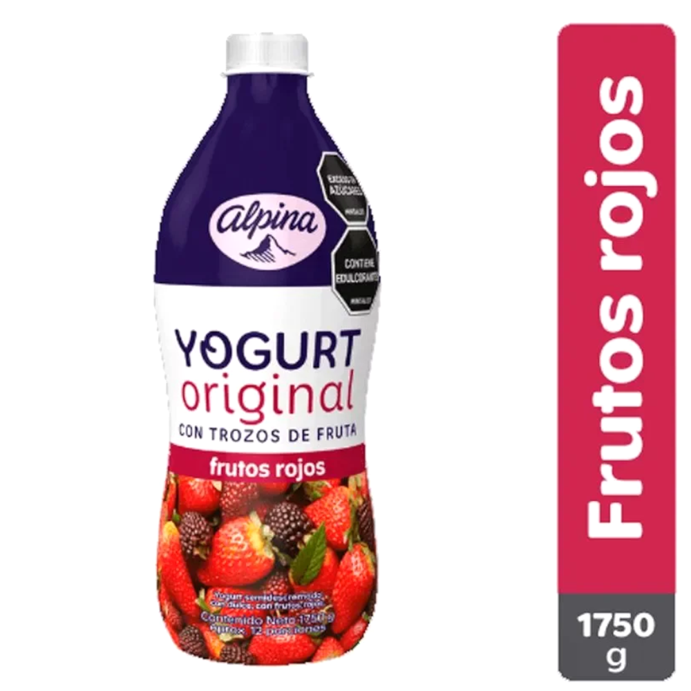 Yogurt Alpina Original Frutos Rojos 1750Gr | SuperBooM