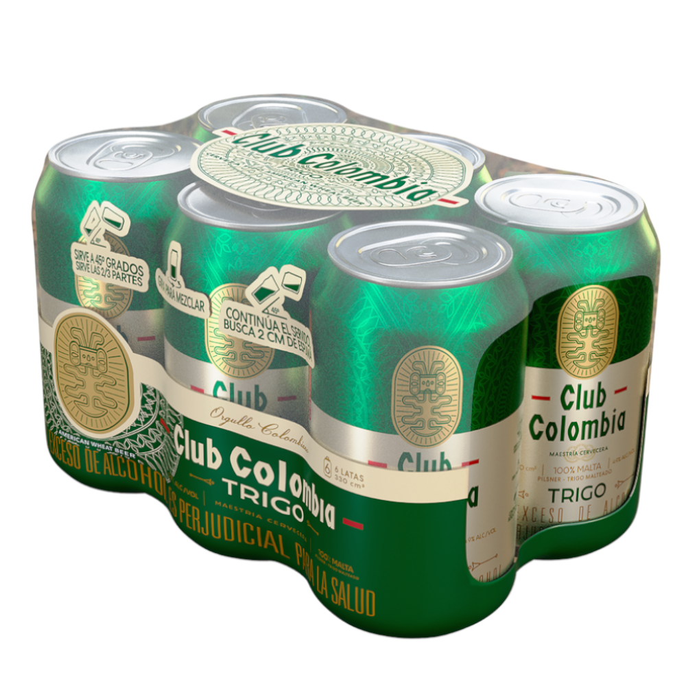 Cerveza Club Colombia Trigo Lata 330Ml 6 Unidades | SuperBooM
