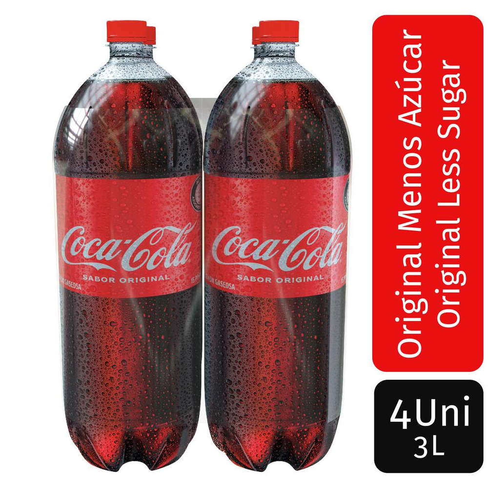 Coca Cola 3L 4 Unidades | SuperBooM