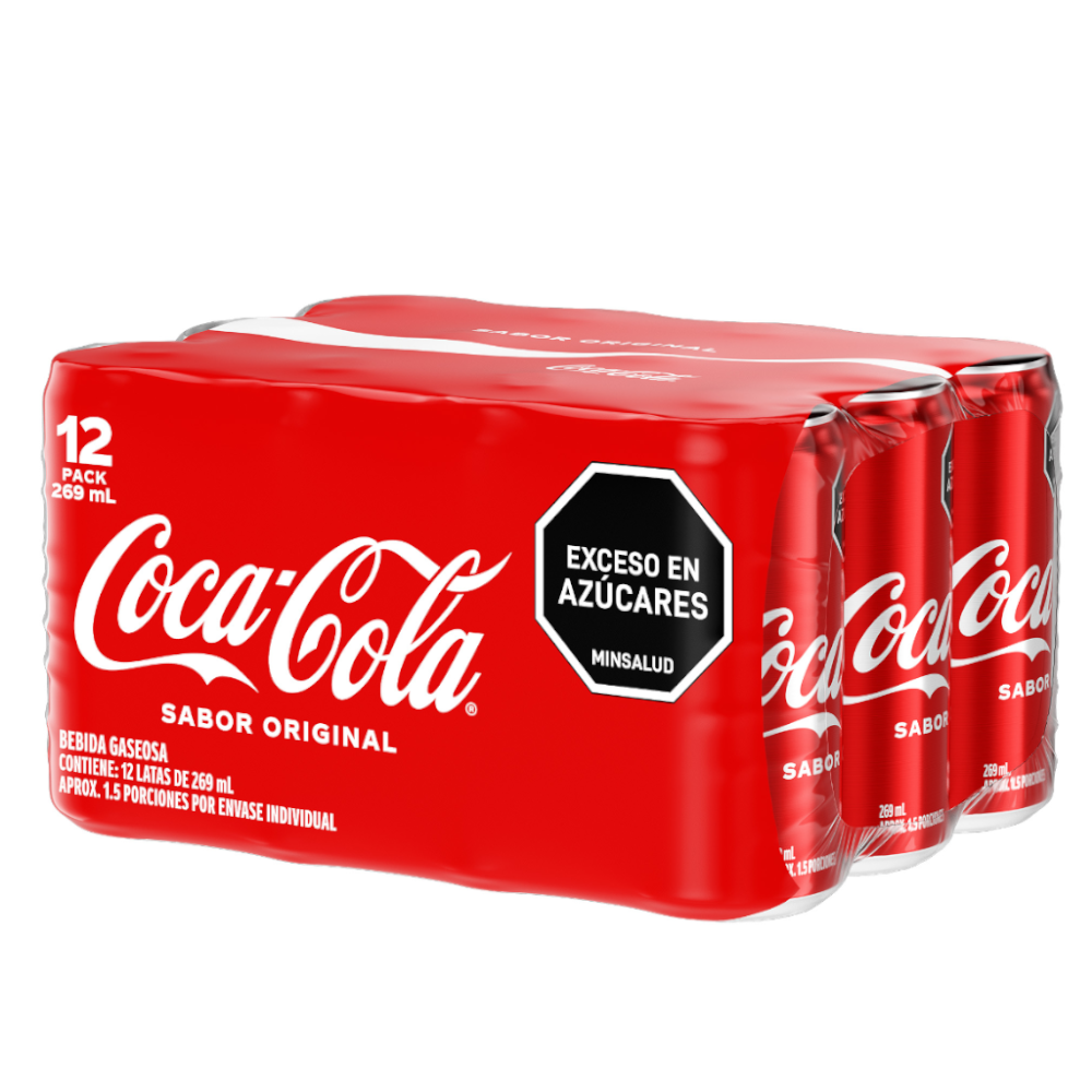 Coca Cola Sabor Original Lata 269Ml 12 Unidades | SuperBooM